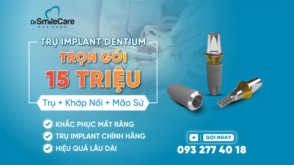 TRỤ IMPLANT DENTIUM HÀN QUỐC: GIẢI PHÁP HOÀN HẢO CHO PHỤC HÌNH RĂNG - Nha Khoa Dr Smile Care